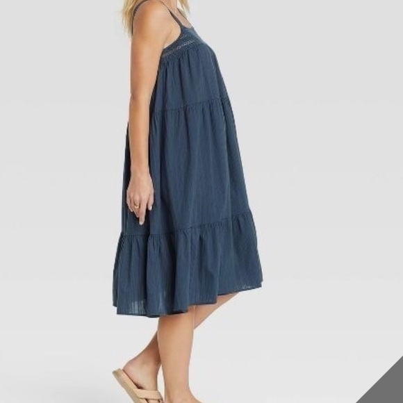 Universal Thread | Dresses | Universal Thread Cotton Tiered Midi Dress ...